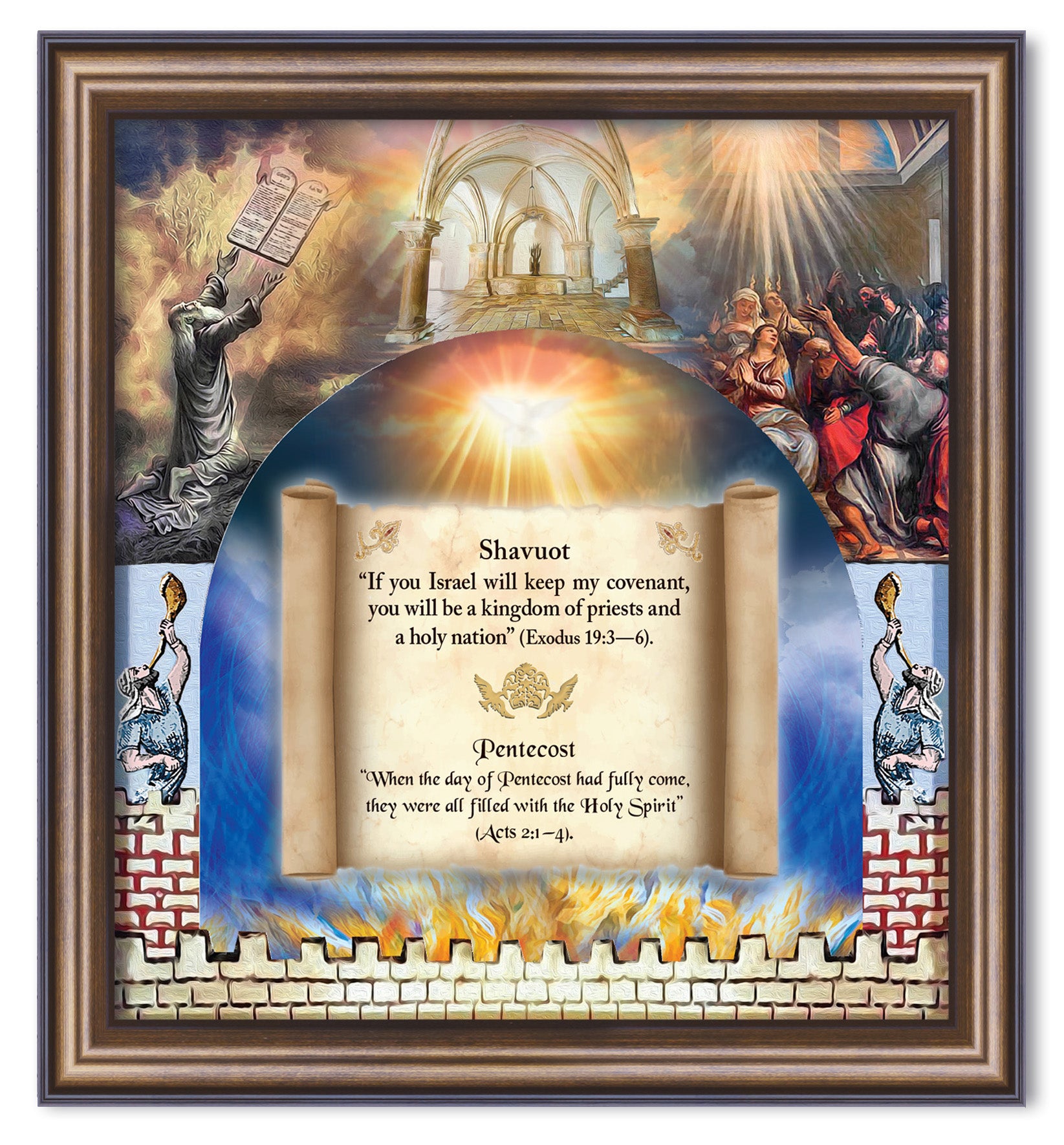 Pentecost Canvas Wall Art – Holy Land Gifts