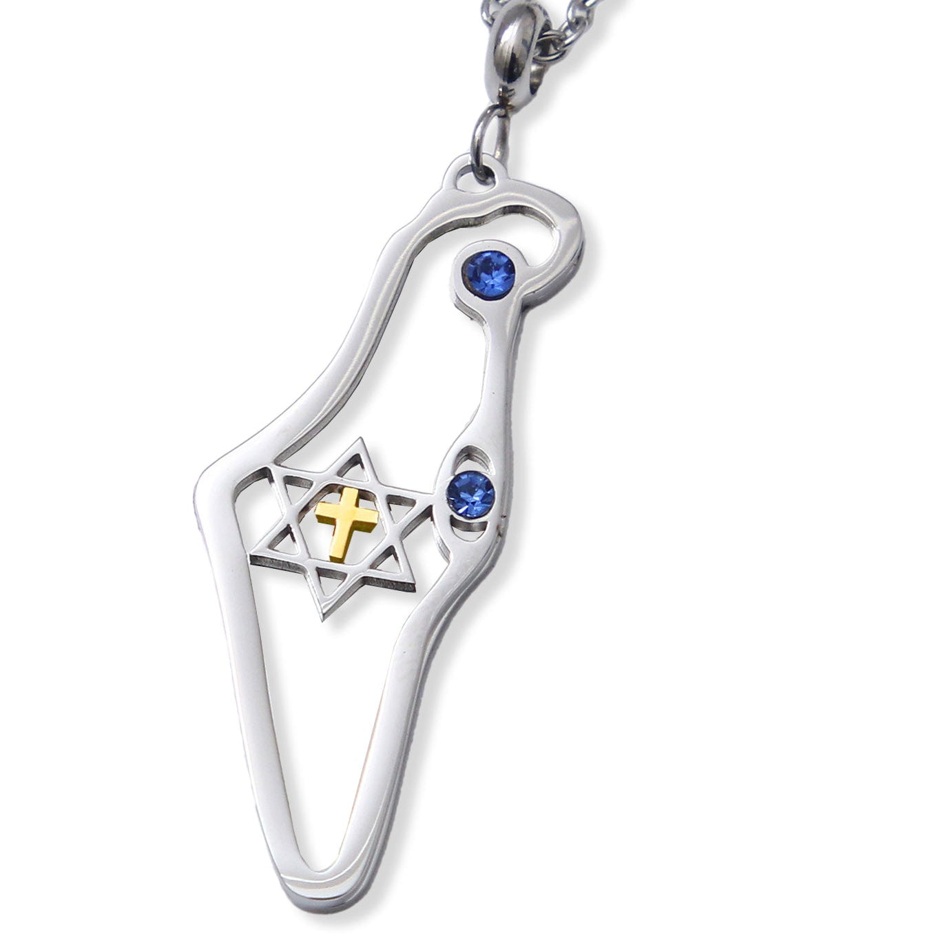 Map of Israel Necklace – Holy Land Gifts